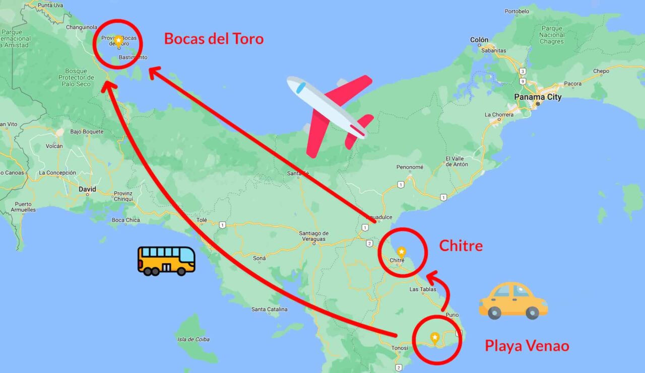 🚍 Playa Venao to Bocas del Toro - Step By Step Guide